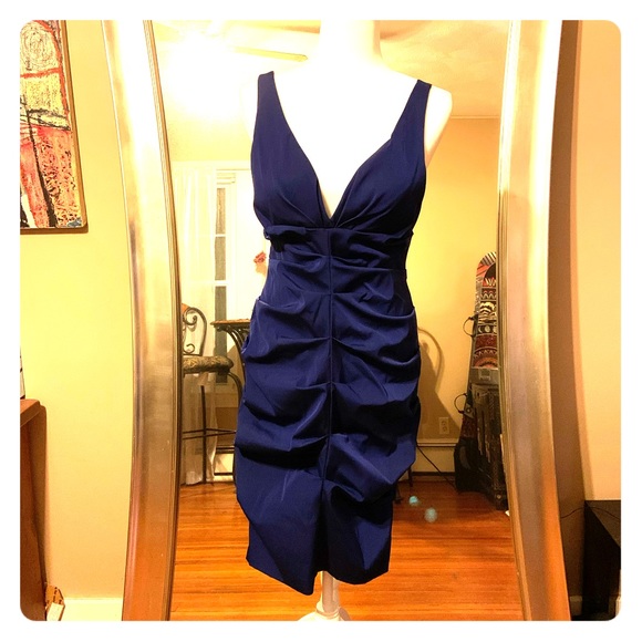 Cache | Dresses | Cache Navy Blue Dress | Poshmark